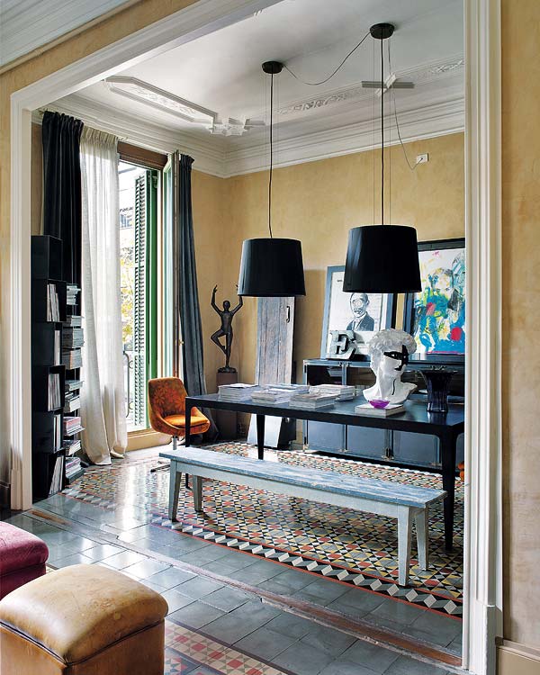 A Barcelone, une maison chaleureuse