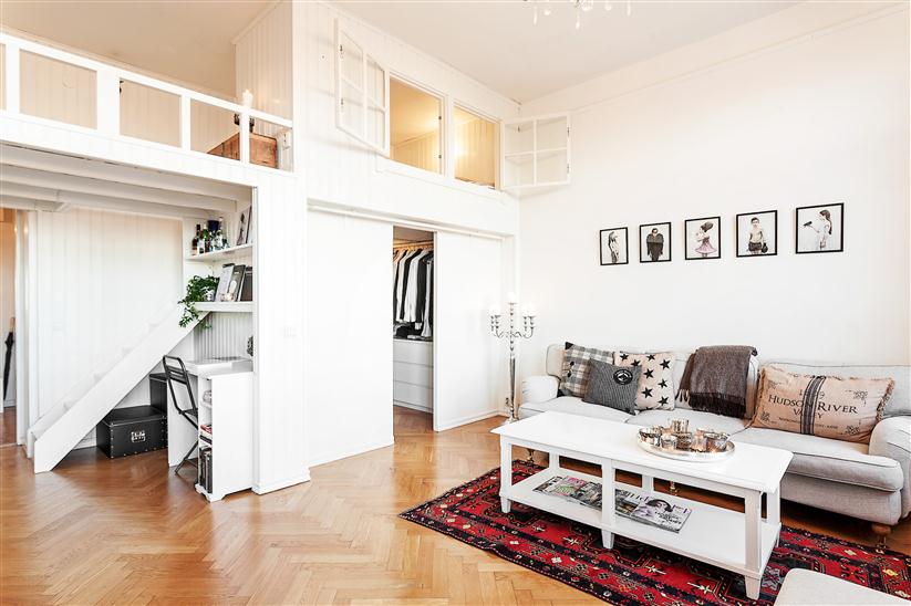 Deux chambres en mezzanine à Stockholm