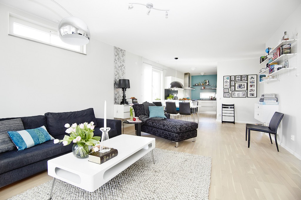 Du bleu et du noir pour un intérieur design