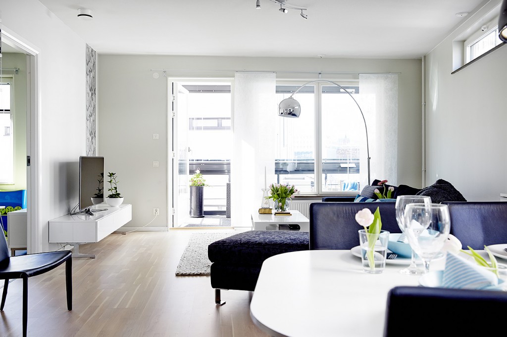 Du bleu et du noir pour un intérieur design