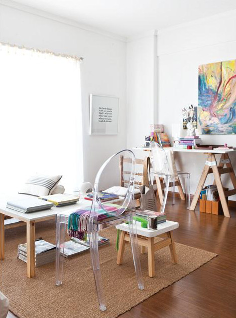 Un studio pratique et lumineux