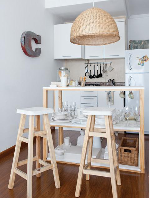 Un studio pratique et lumineux