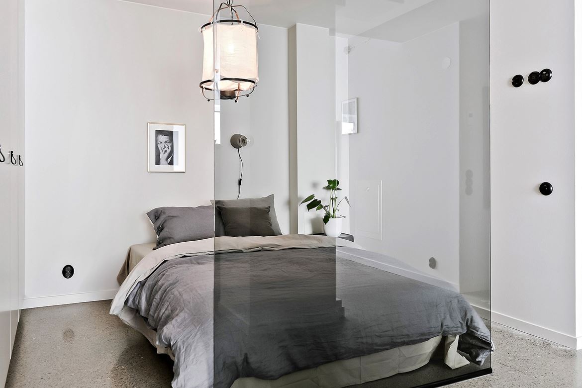 Une petite chambre vitrée