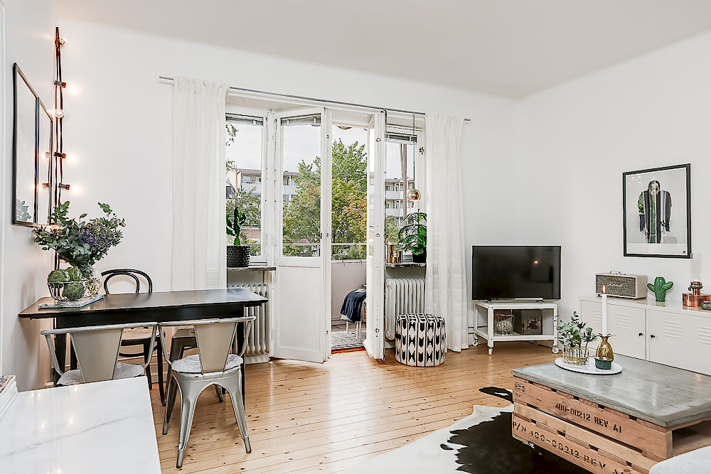 Un petit appartement simple et inspirant