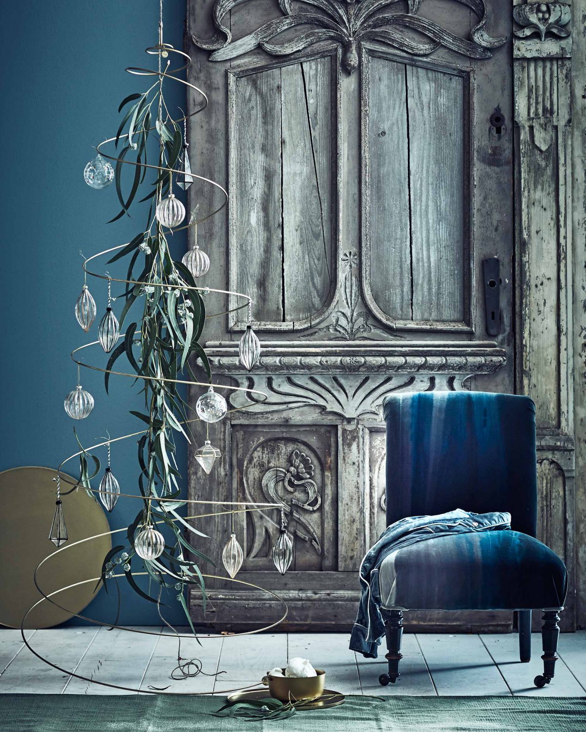 Un Noël classique en bleu