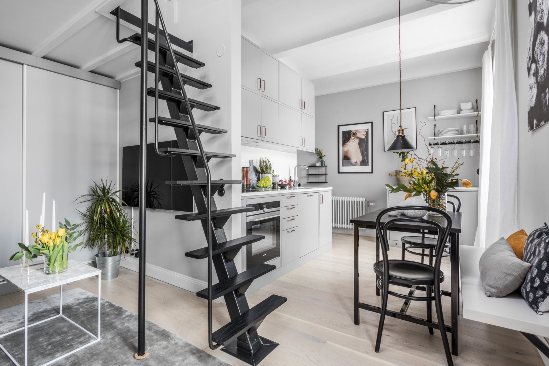 Un idéal studio en duplex