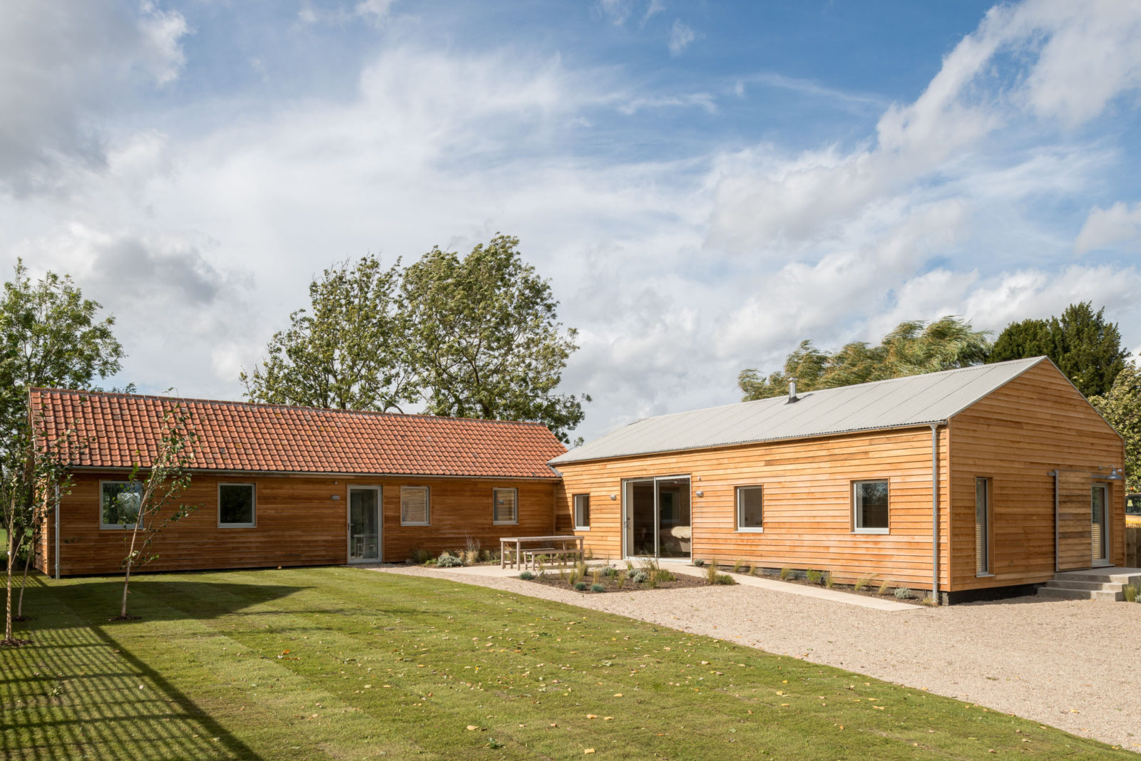 Une grange contemporaine dans le Norfolk