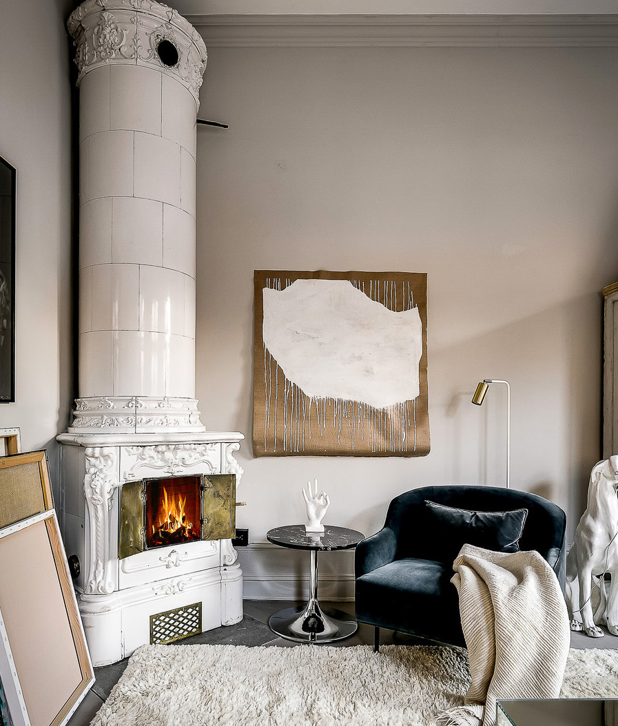 Une décoration classique et design à Stockholm