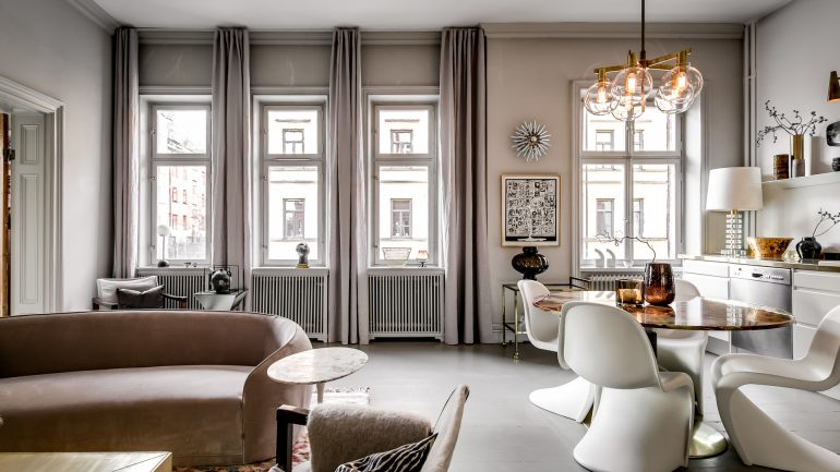 Une décoration classique et design à Stockholm