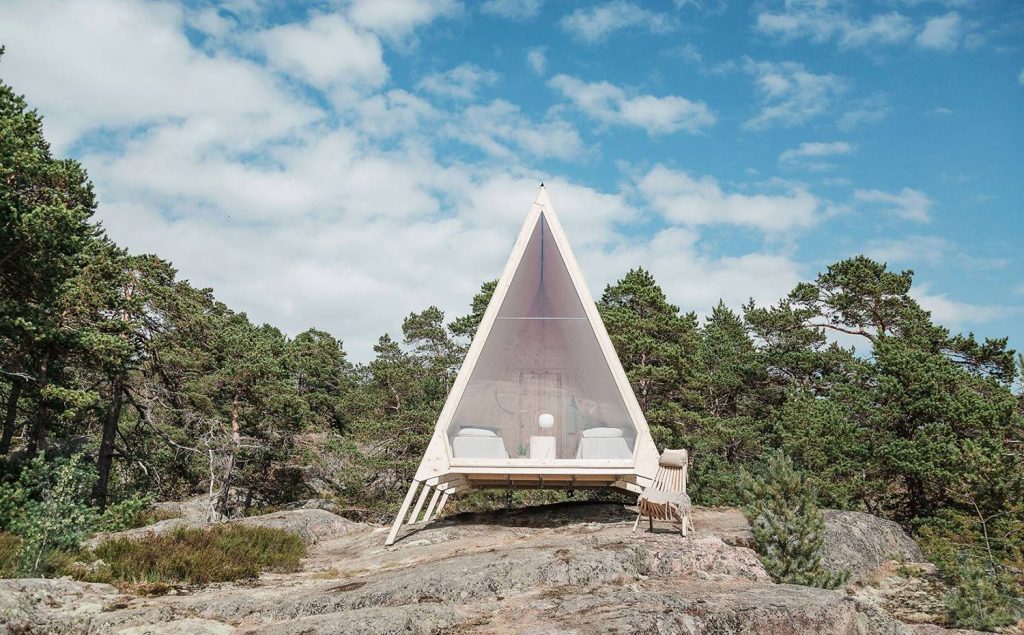 Une cabane design et écologique en pleine nature