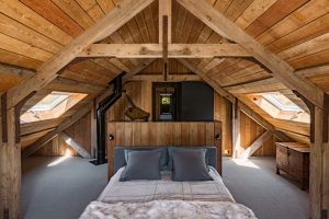 Cette maison loft était une grange à l'architecture exceptionnelle