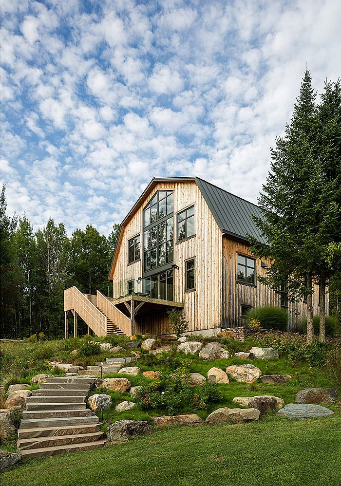 Une décoration simple pour une ancienne grange rénovée par un studio de ...