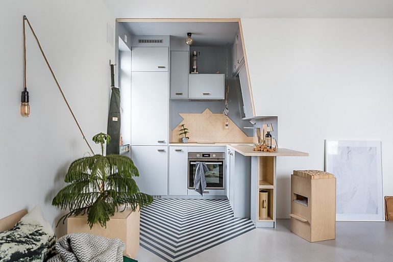 Ce studio de 35m2 a un design et un aménagement très réussis