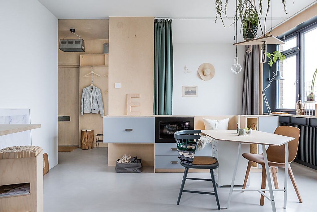 Ce studio de 35m2 a un design et un aménagement très réussis