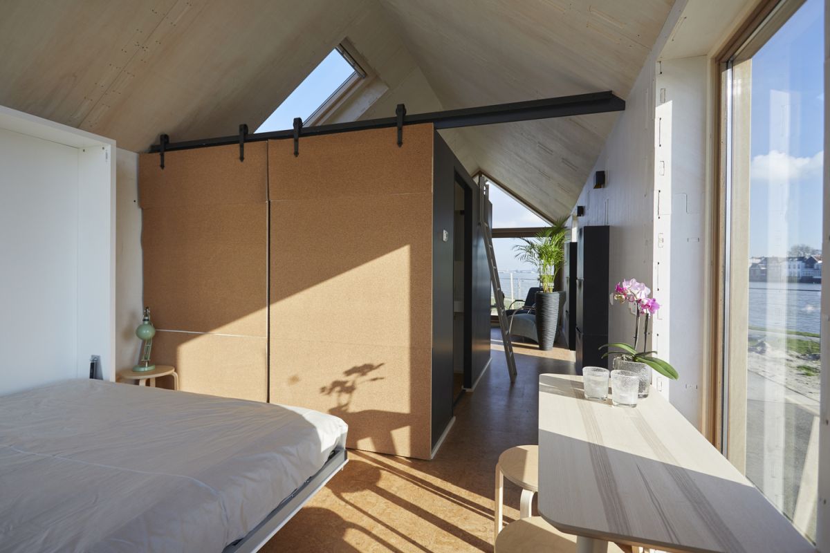 Cette mini maison modulaire de 40m2 durable et passive est proposée ...