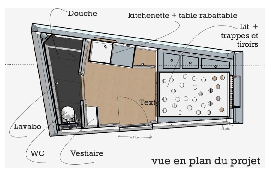 Ce studio ne fait que 9m2 et il est pourtant parfait