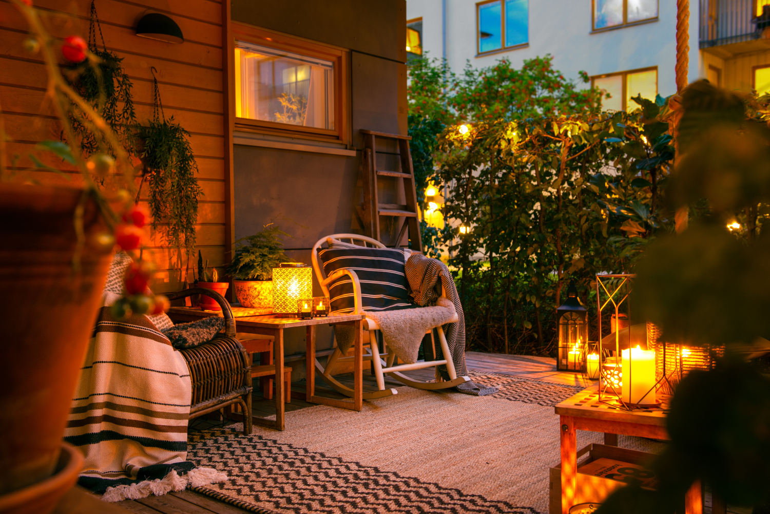 La belle terrasse de cet appartement familial est son premier atout