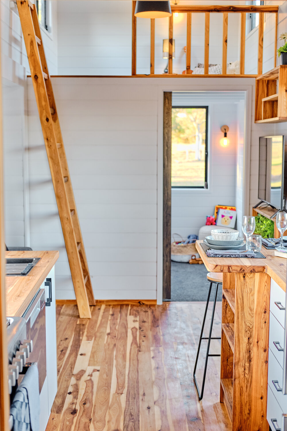 Une tiny house de 32m2 pour 6 parfaitement confortable