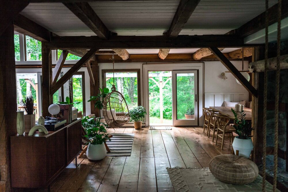 La rénovation d'une grange en pleine nature