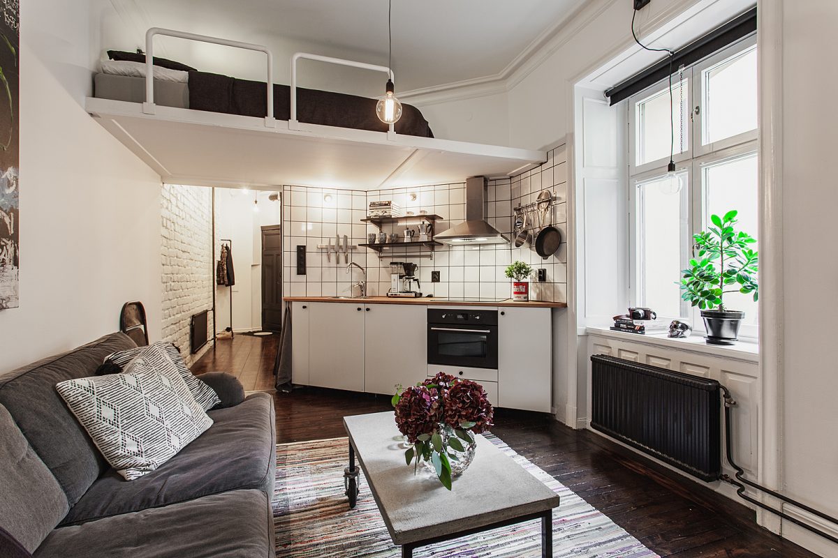 Ce studio de 23m2 prend un air de New-York