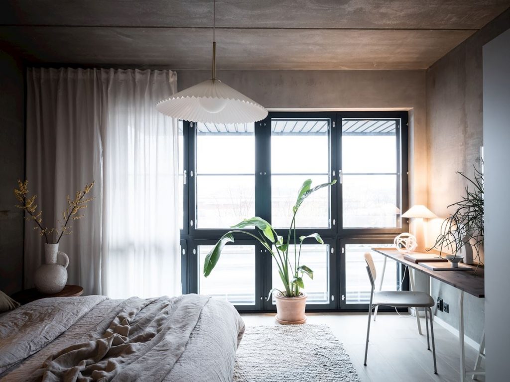 Un appartement de 46m2 à la décoration béton