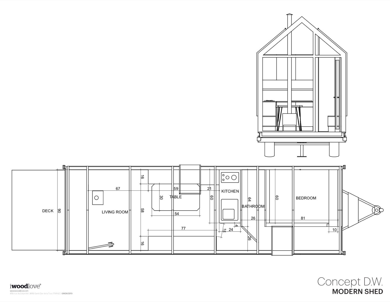 Cette tiny house de 20m2 vous emmène là où vous voulez (plans inclus)