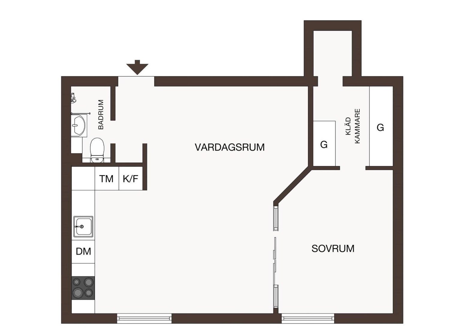 Un petit appartement de 49m2 à la décoration aboutie