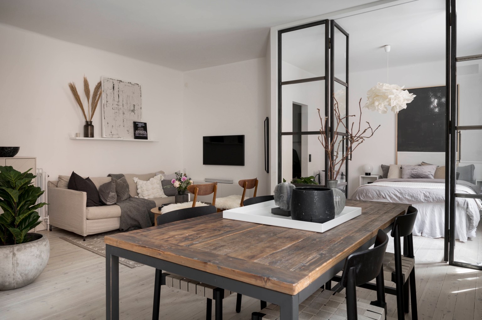 Un petit appartement de 49m2 à la décoration aboutie