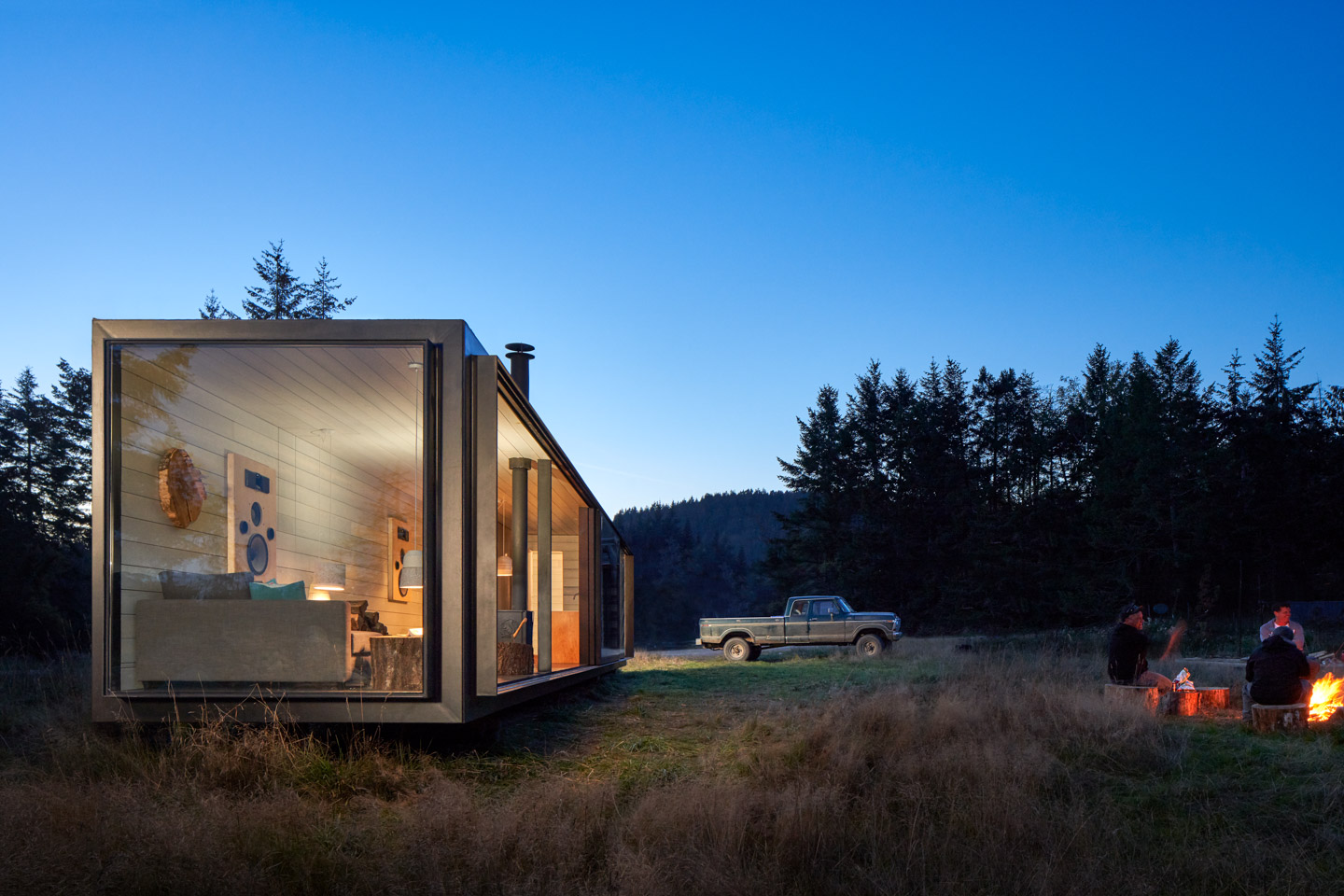 Une mini maison container de 40m2 à l'intérieur design