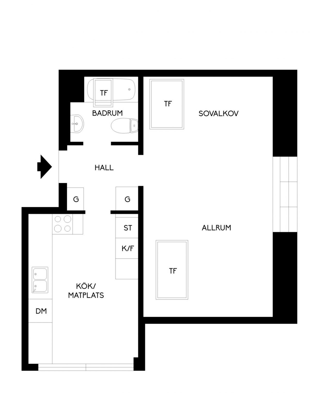 Un appartement de 45m2 à l'esprit zen sous les toits