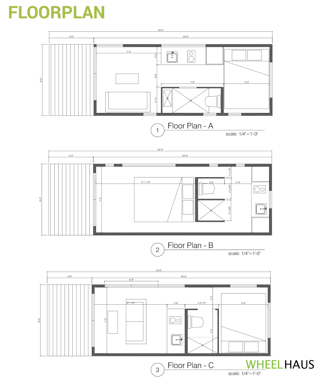 Une mini maison de 23m2 avec terrasse (plan inclus)