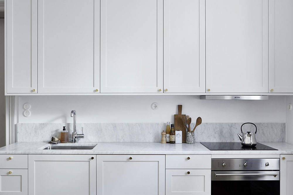 Décoration épurée pour un studio de 40m2 à Stockholm