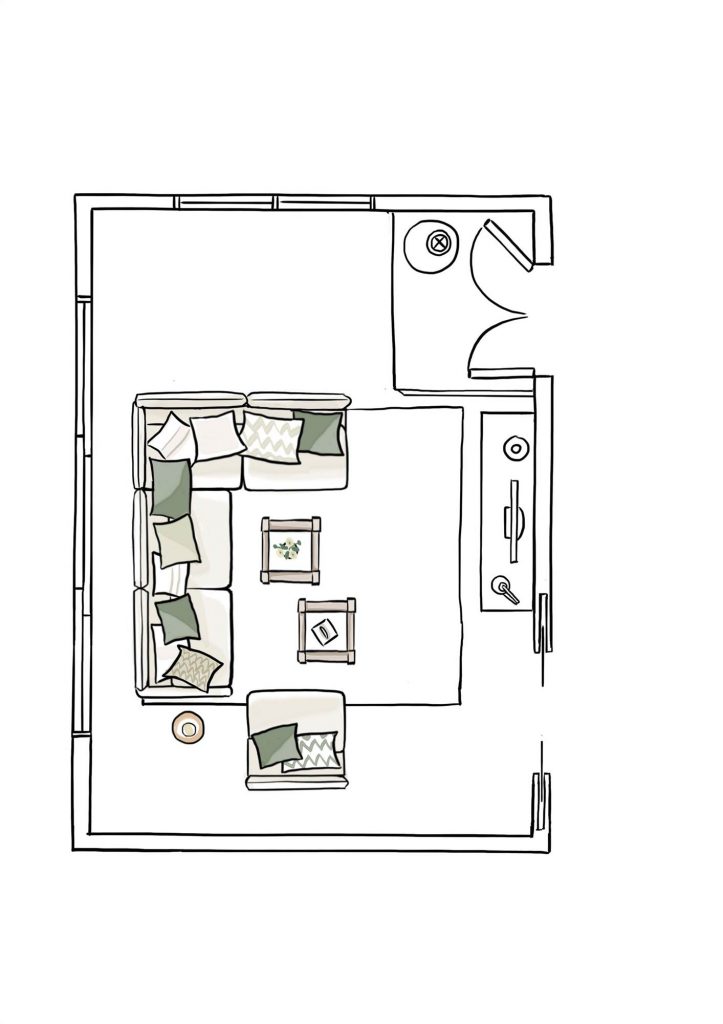 Un canapé modulable IKEA, un salon unique, trois dispositions