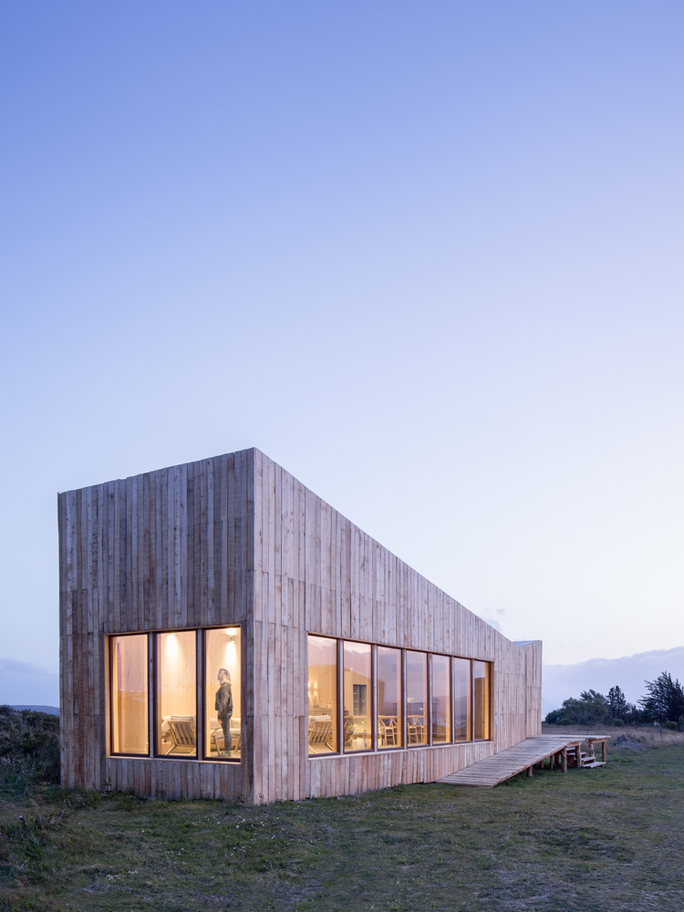 Une maison en bois design pour découvrir la Patagonie