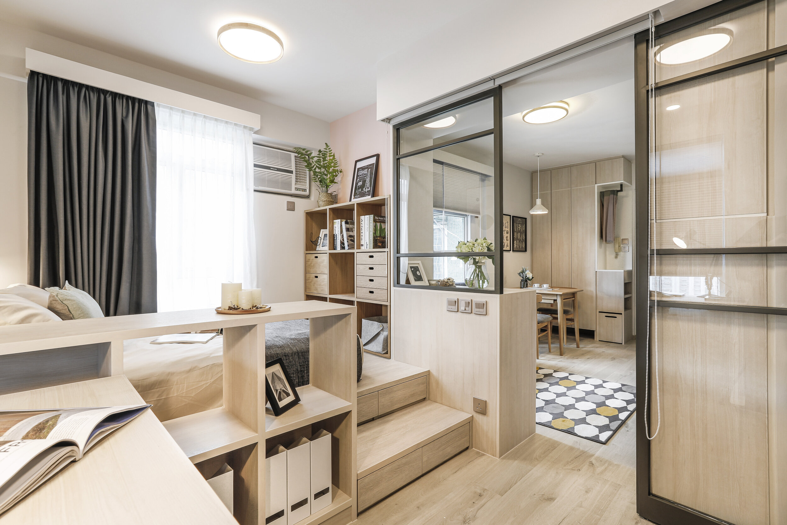 Un deux-pièces design de 30m2 aménagé confortablement