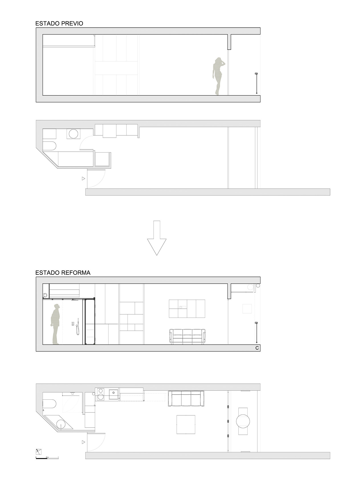 Un appartement de 18m2 pour cinq pour les vacances