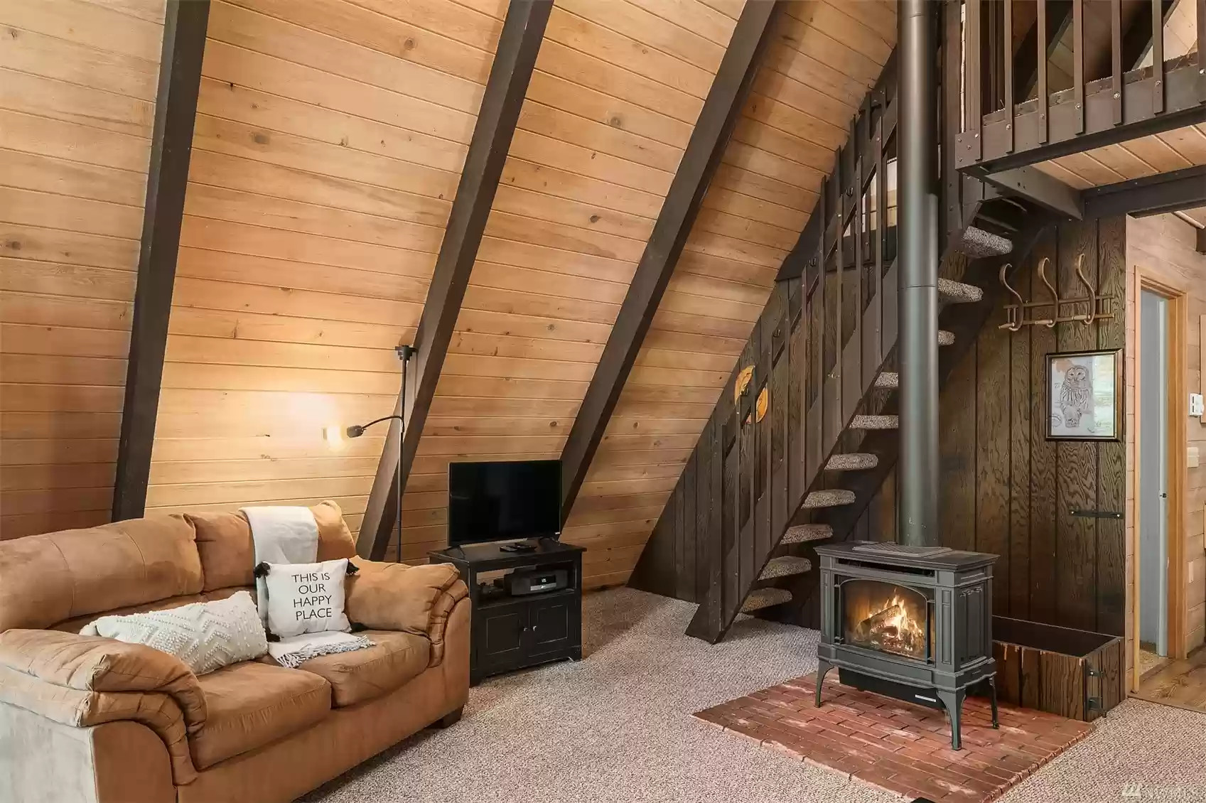 Une maison A-Frame de 61m2 en pleine nature près d'une rivière