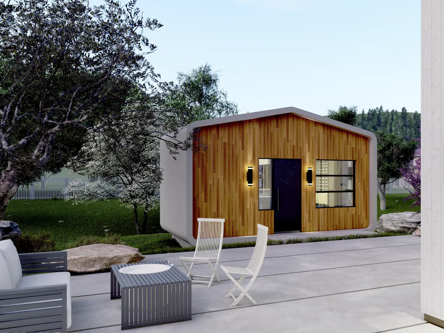 Cette mini maison préfabriquée de 33m2 est imprimée en 3D (avec plan)