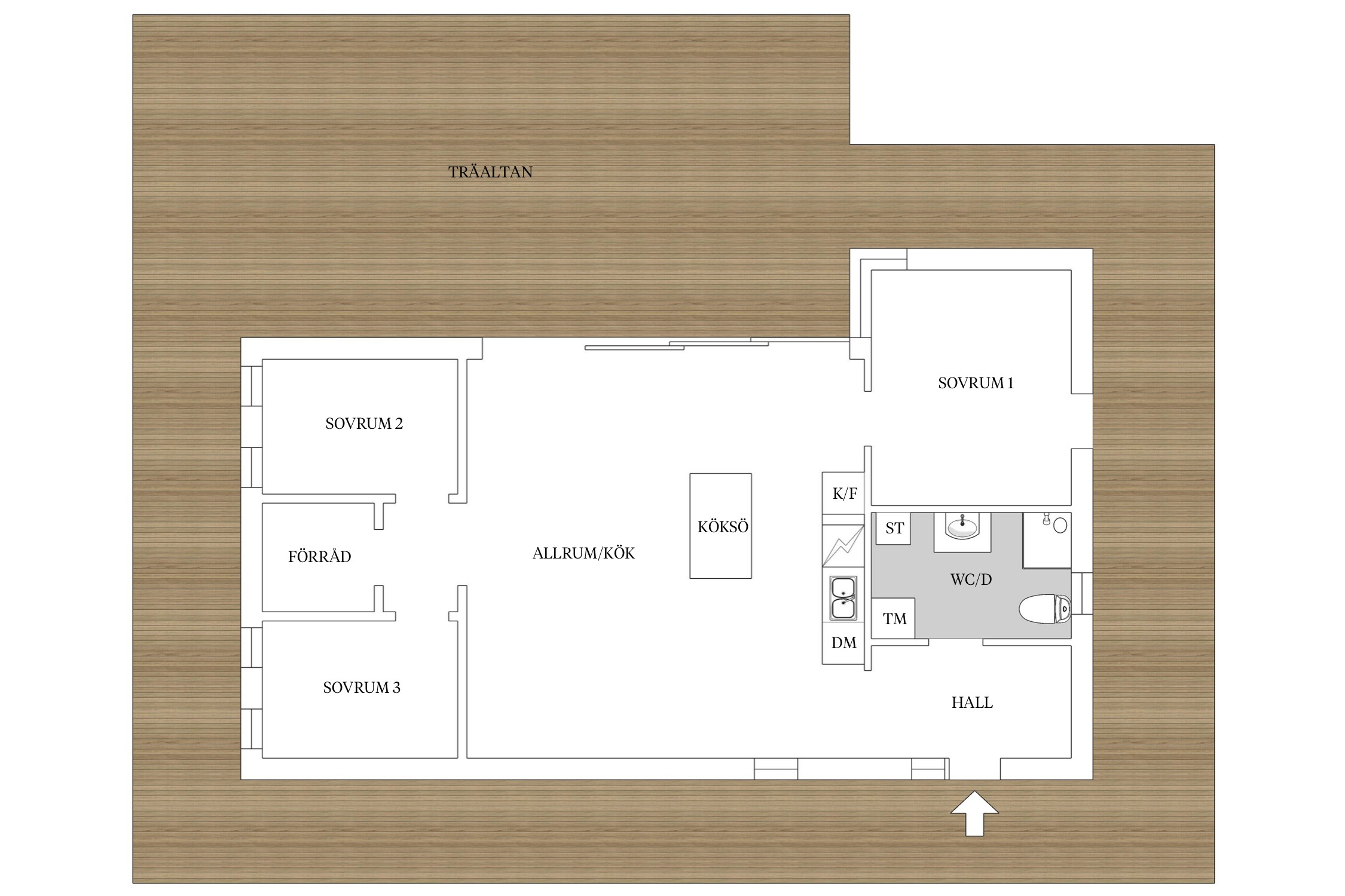 Une maison en bois de 84m2 aux lignes contemporaines en Suède
