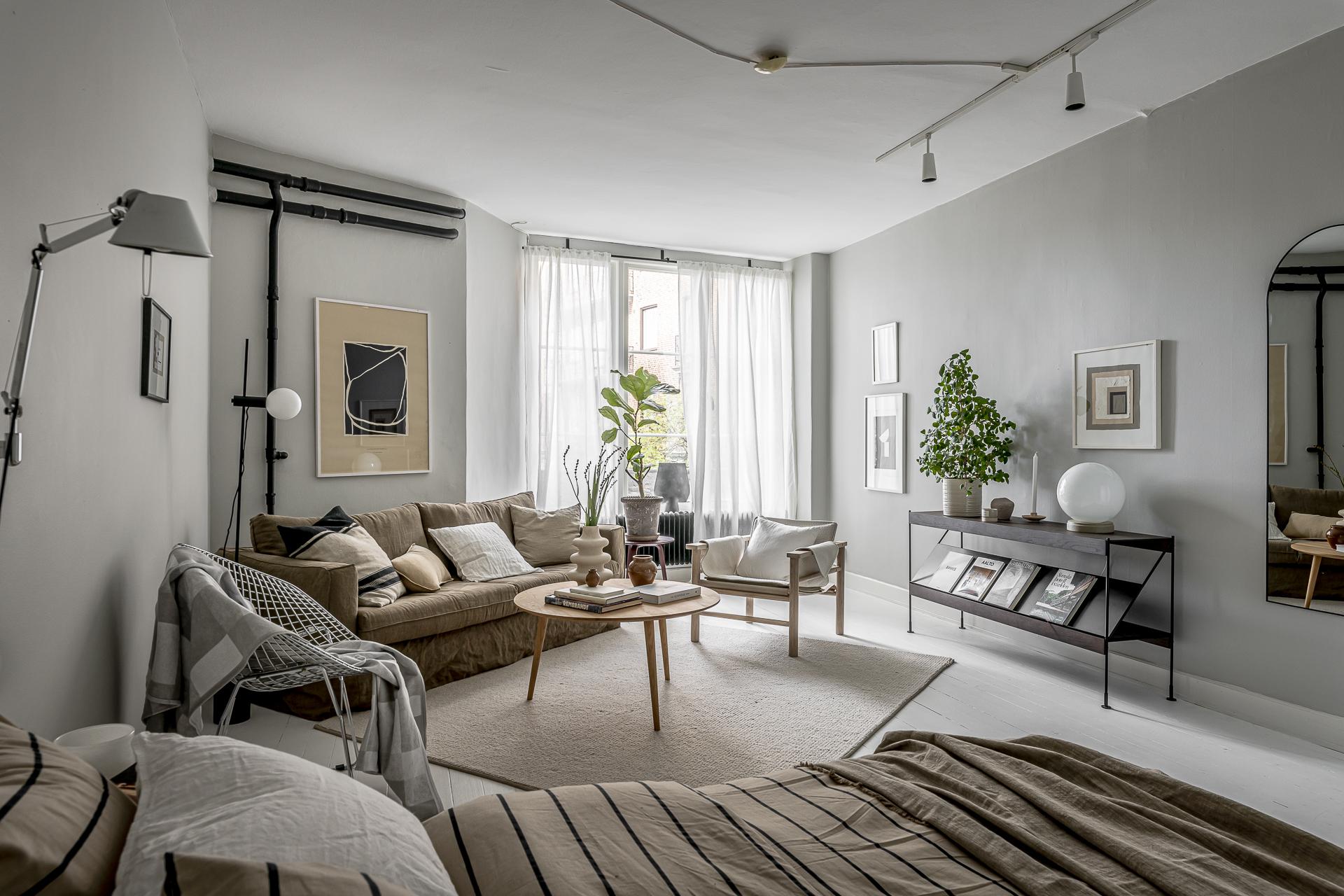 Un luxueux studio de 50m2 avec une grande cuisine séparée