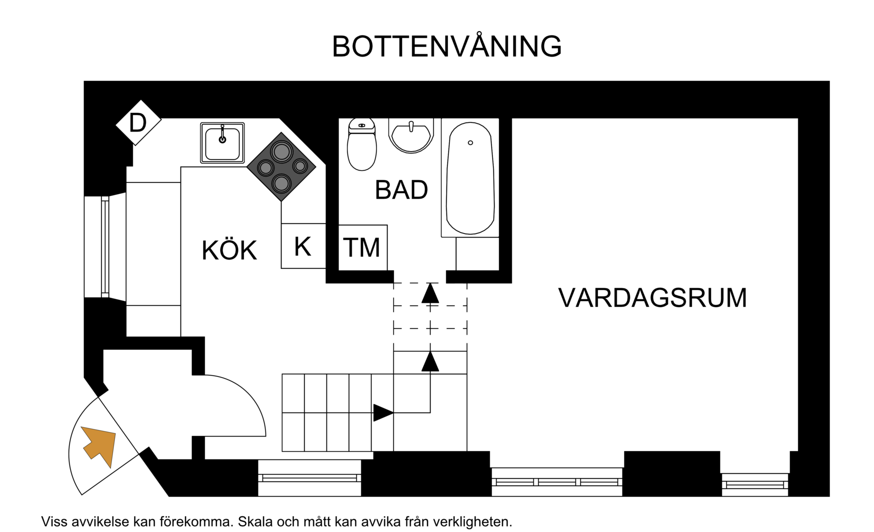 Une mini maison rose de 41m2 au toit vert dans une cour d'immeuble