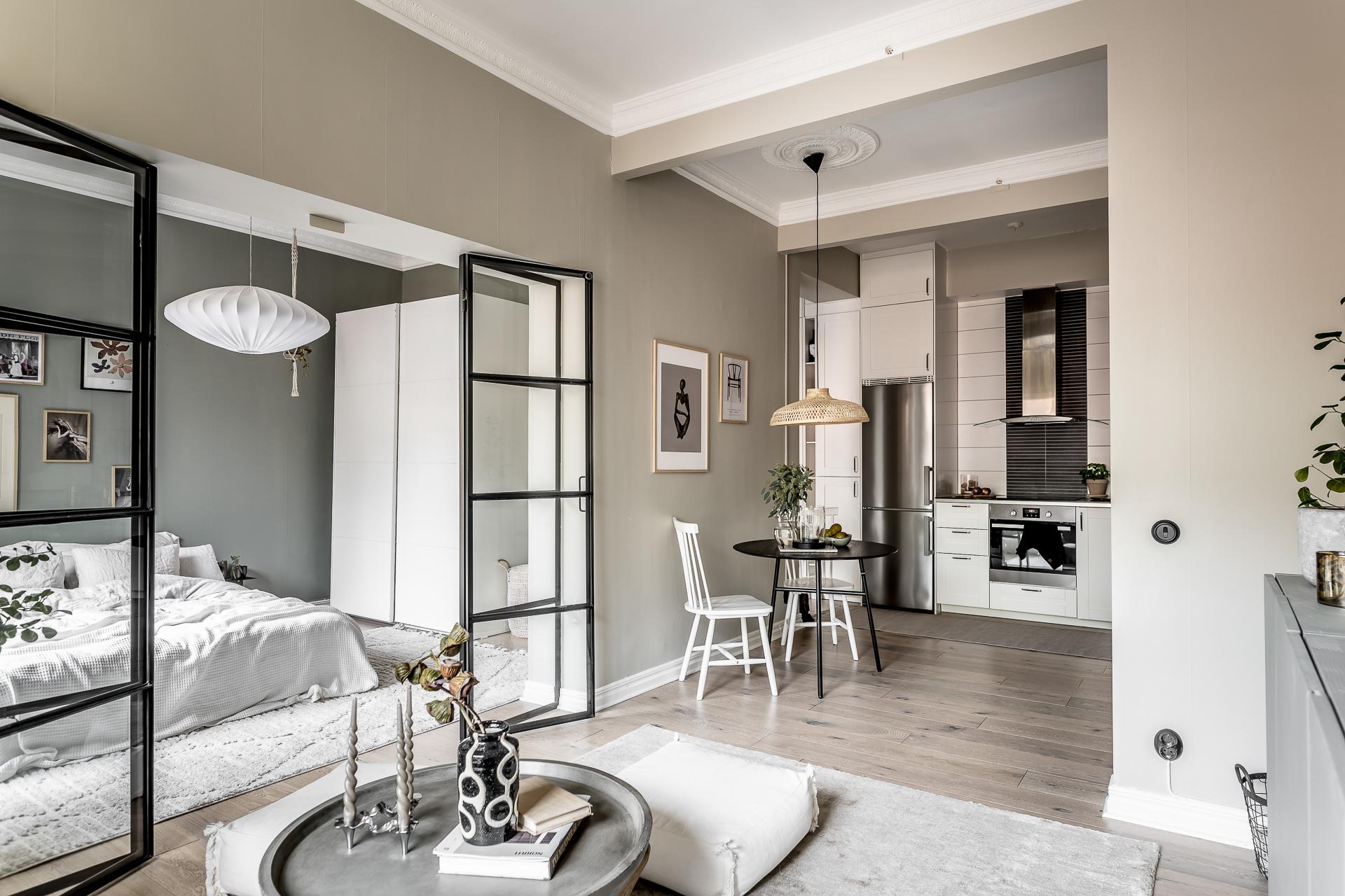 Un lumineux appartement de 44m2 à l'élégance douce