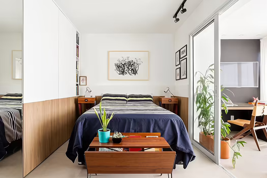 Un ancien studio de 30m2 transformé en deux-pièces par un architecte