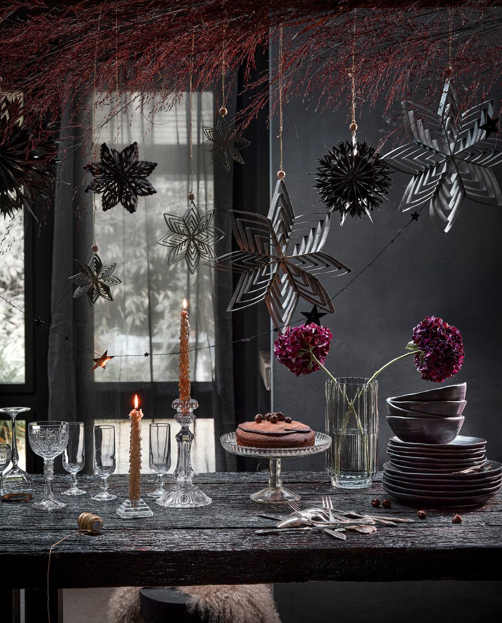 Inspiration sombre ou claire pour une décoration de Noël