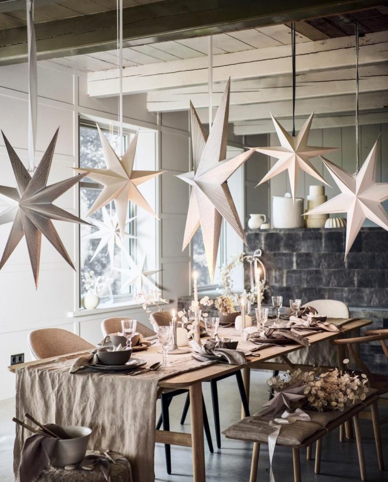 Inspiration sombre ou claire pour une décoration de Noël