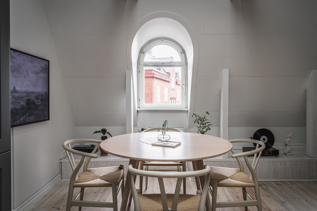 Un deux-pièces de 40m2 rénové sous les toits en style design
